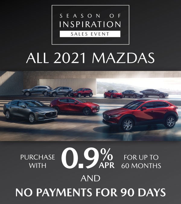 0.9% APR For Up To 60 Months. No Payments For 90 Days on all 2021 ...